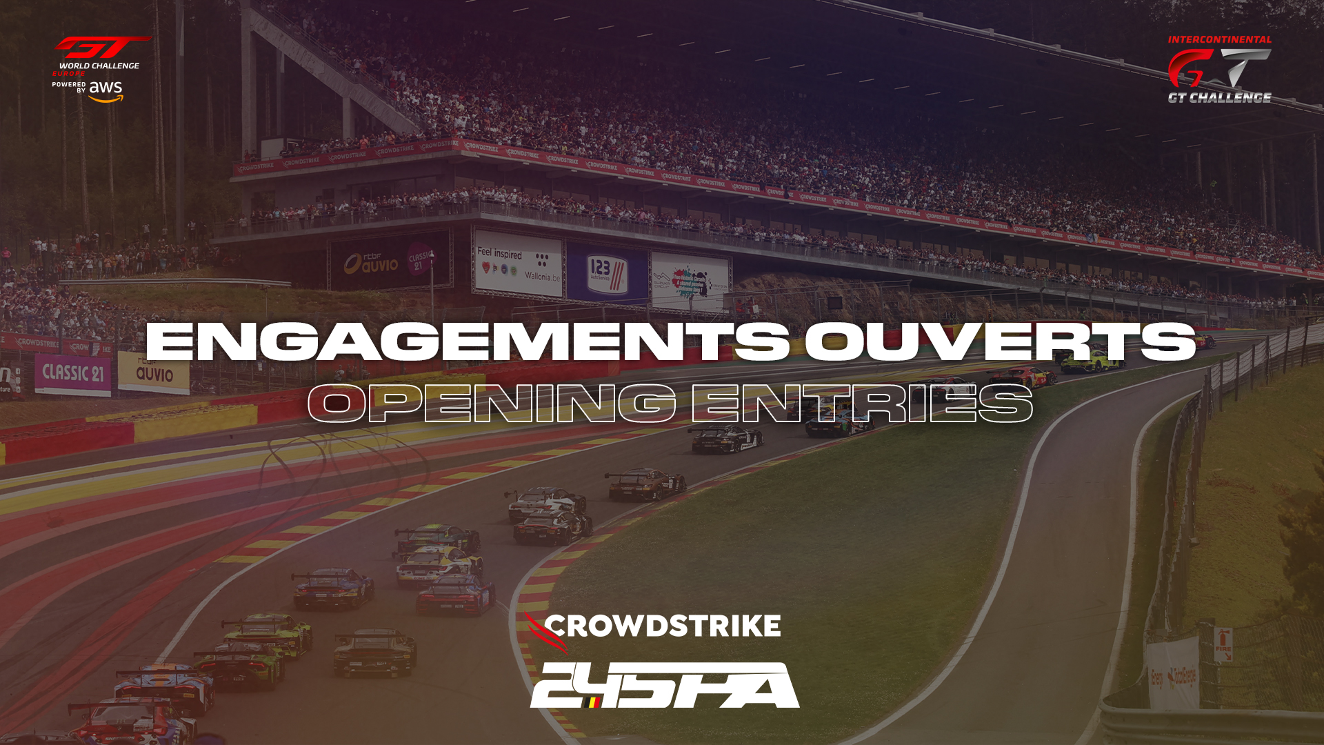 Ouverture des engagements pour les CrowdStrike 24 Hours of Spa | CrowdStrike 24 Hours of Spa